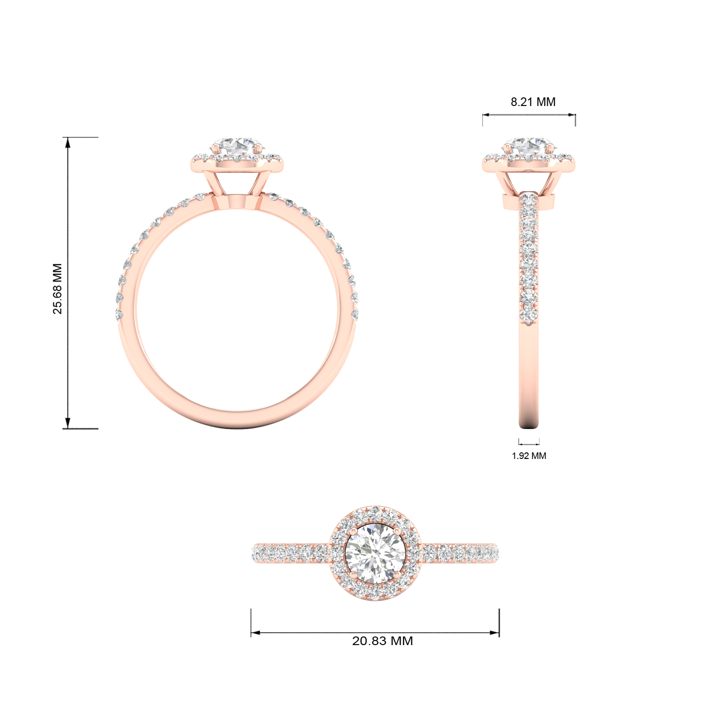 Dzon | Halo Engagement Ring